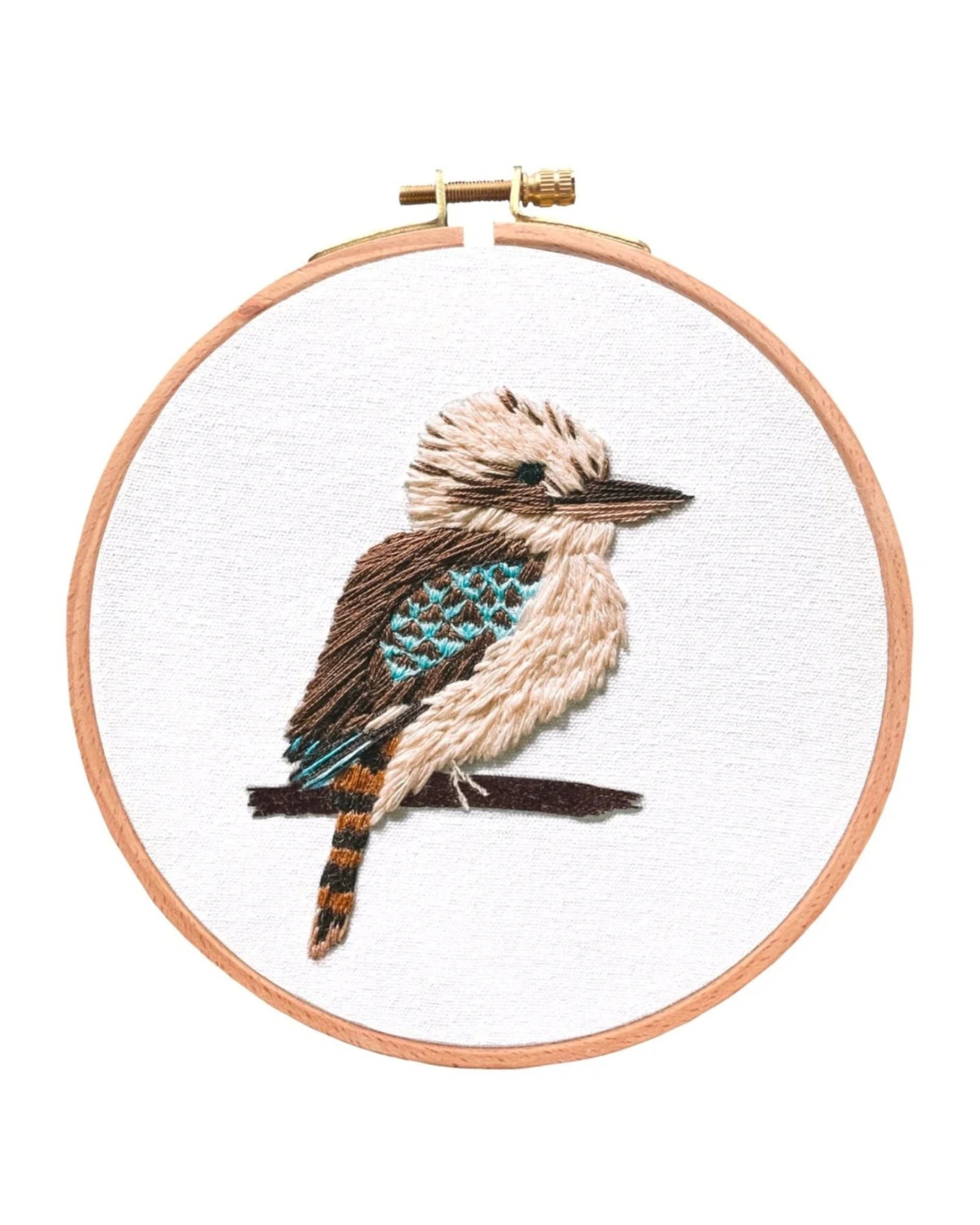 Kookaburra Australian Birds Hand Embroidery Kit - Beginner Friendly