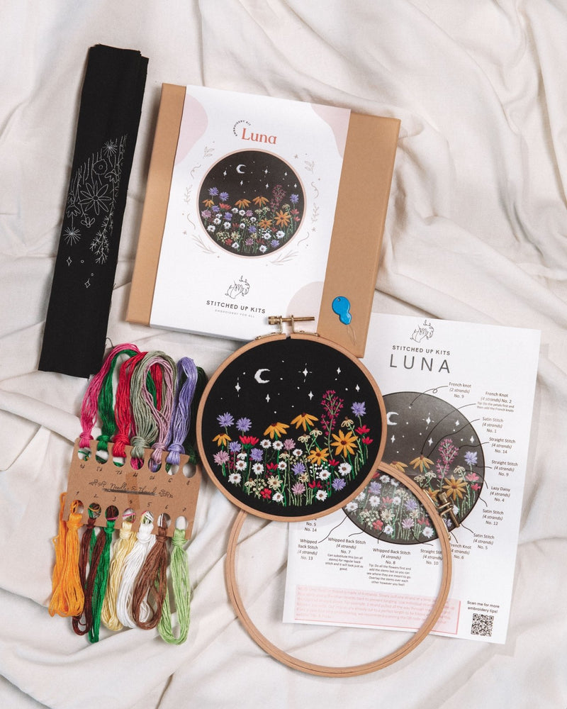 Luna DIY Embroidery Kit - Easy Weekend Craft Ideas